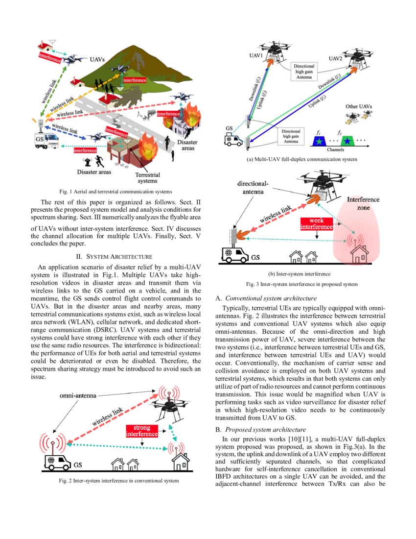 Spectrum Sharing between Directional-Antenna- Equipped UAV System and Terrestrial Systems | DeepAI