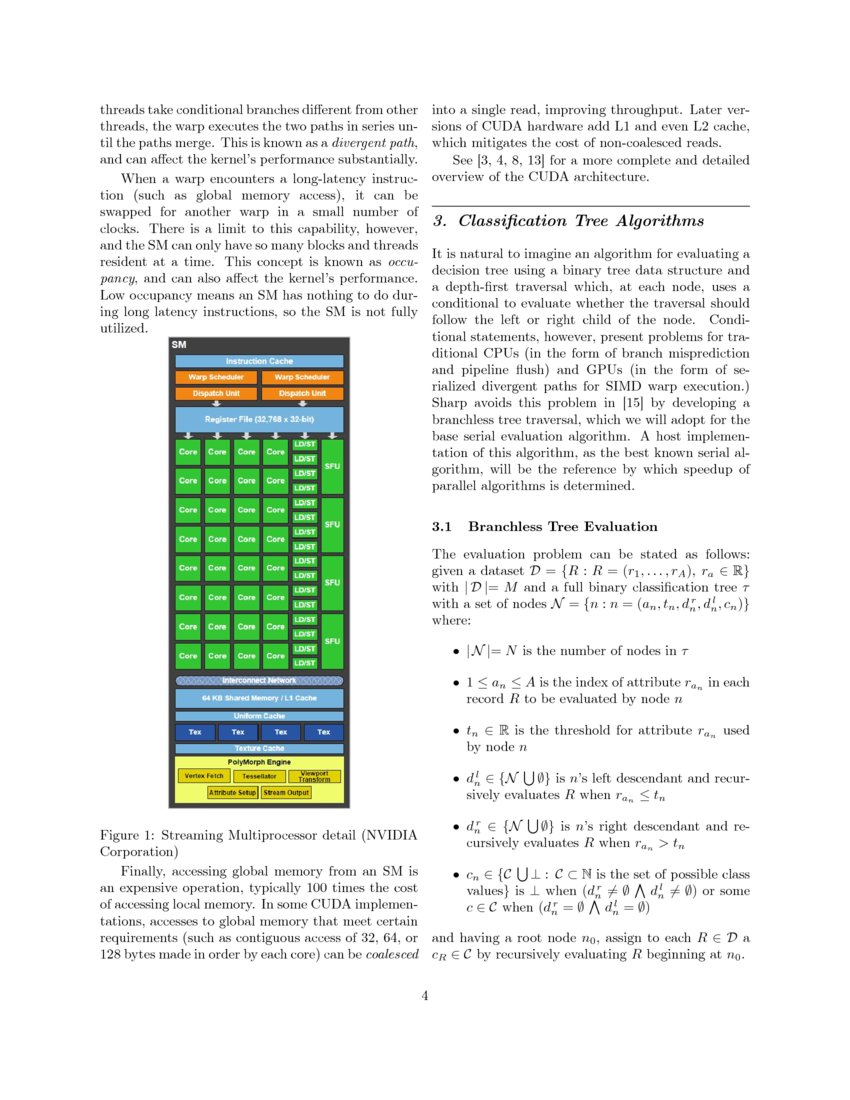 Speculative Parallel Evaluation Of Classification Trees On Gpgpu Compute Engines Deepai