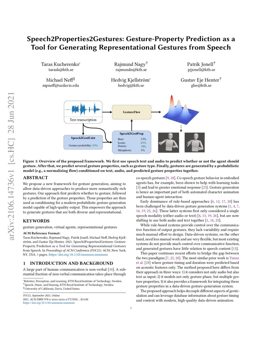 Speech2Properties2Gestures: Gesture-Property Prediction as a Tool for ...