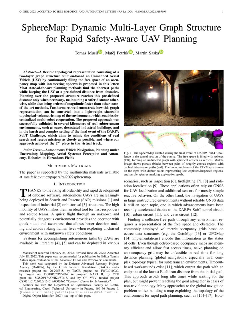 Spheremap Dynamic Multi Layer Graph Structure For Rapid Safety Aware Uav Planning Deepai