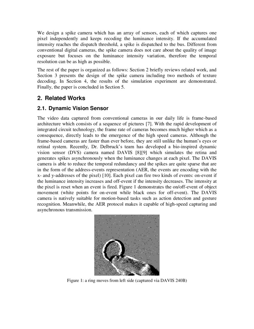Spike Camera and Its Coding Methods | DeepAI