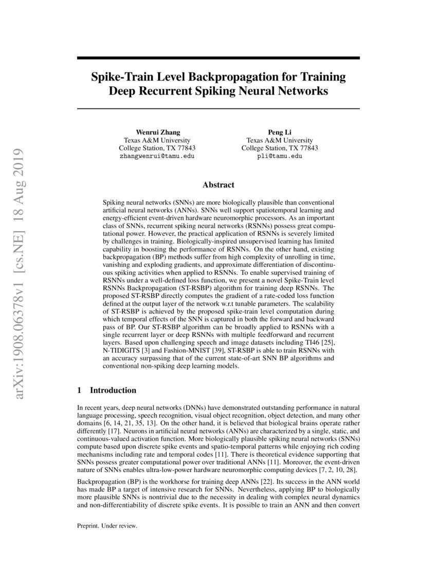 Spike Train Level Backpropagation For Training Deep Recurrent Spiking