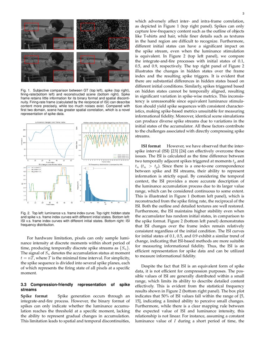Spikecodec An End To End Learned Compression Framework For Spiking Camera Deepai 