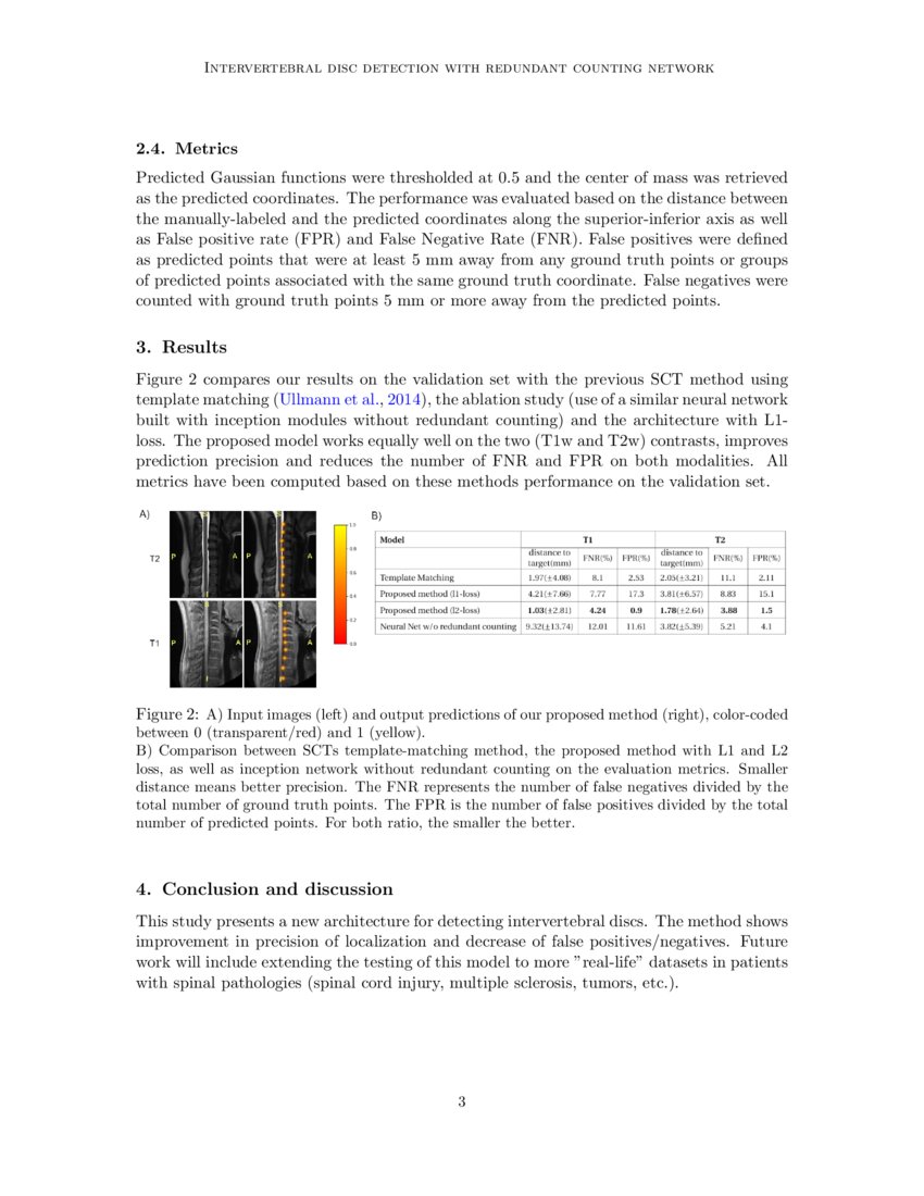 Spine intervertebral disc labeling using a fully convolutional redundant counting model | DeepAI