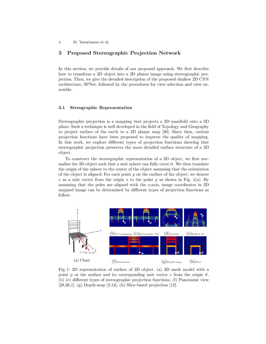 Spnet Deep 3d Object Classification And Retrieval Using Stereographic