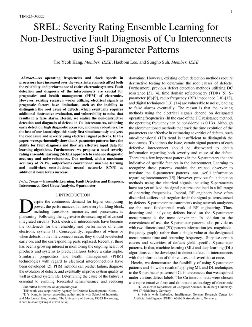 SREL: Severity Rating Ensemble Learning for Non-Destructive Fault ...