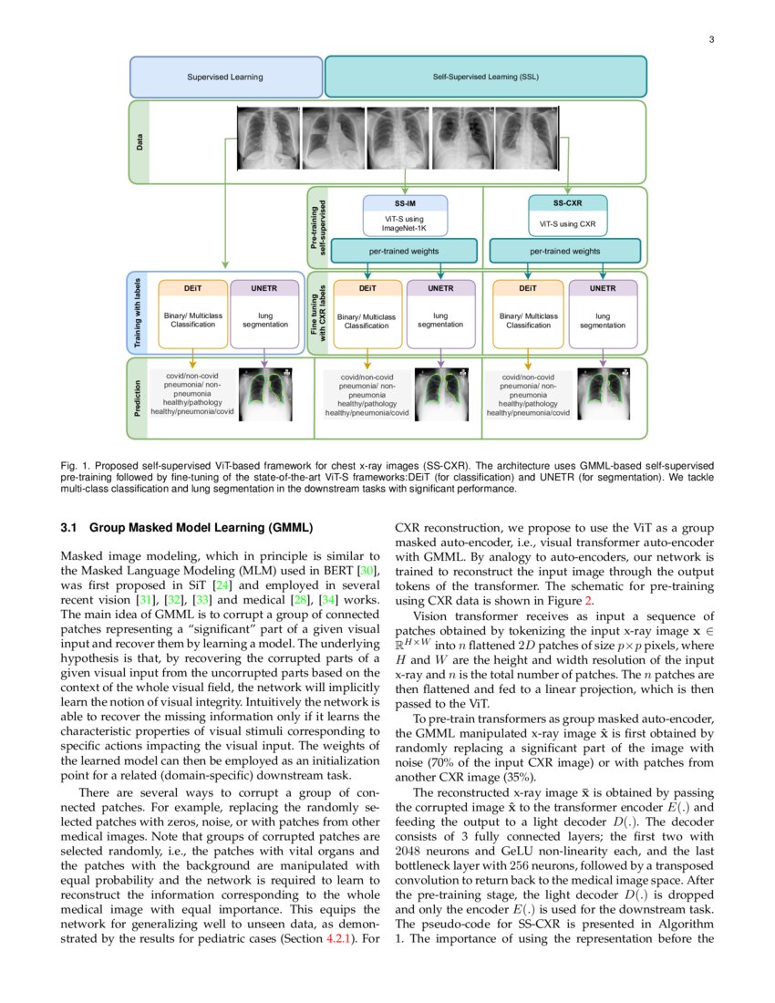 Ss Cxr Multitask Representation Learning Using Self Supervised Pre