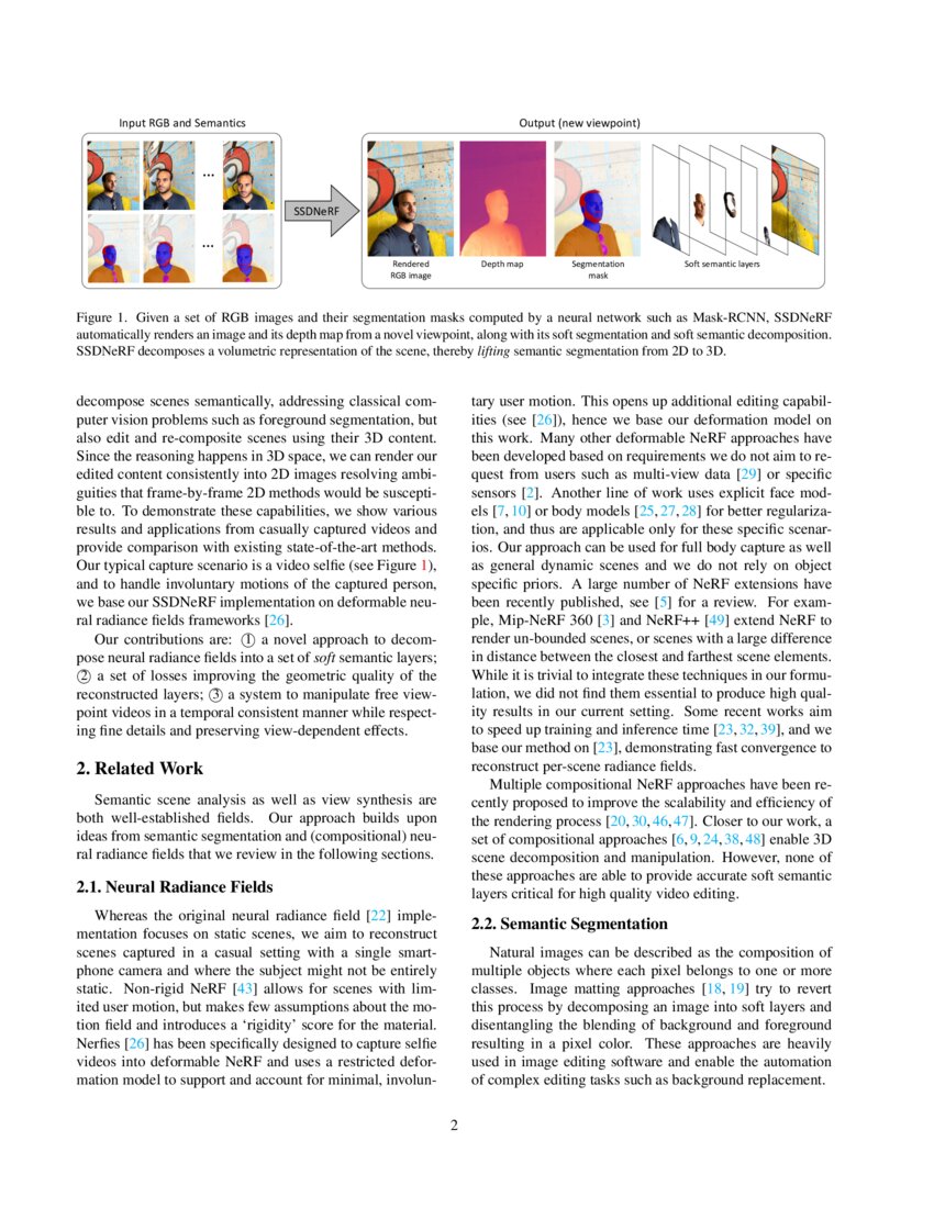 Ssdnerf Semantic Soft Decomposition Of Neural Radiance Fields Deepai