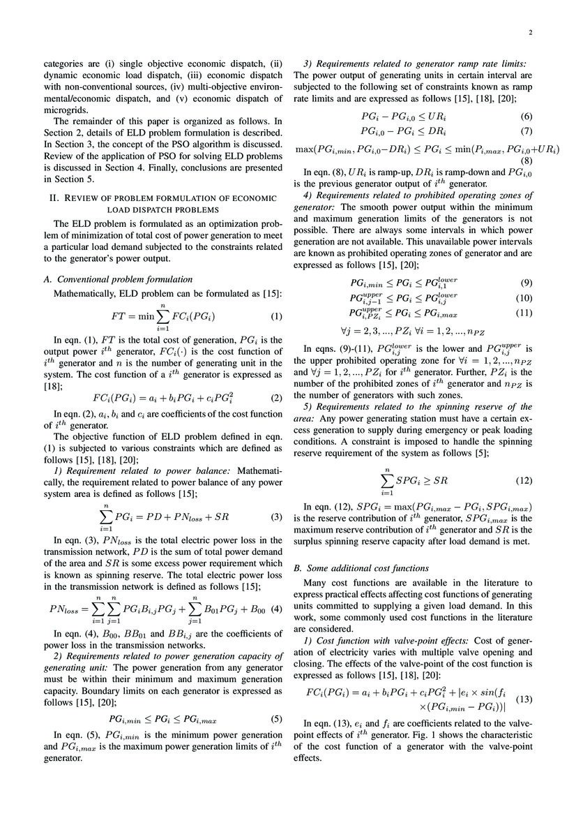 State Of The Art Economic Load Dispatch Of Power Systems Using Particle Swarm Optimization Deepai 4157