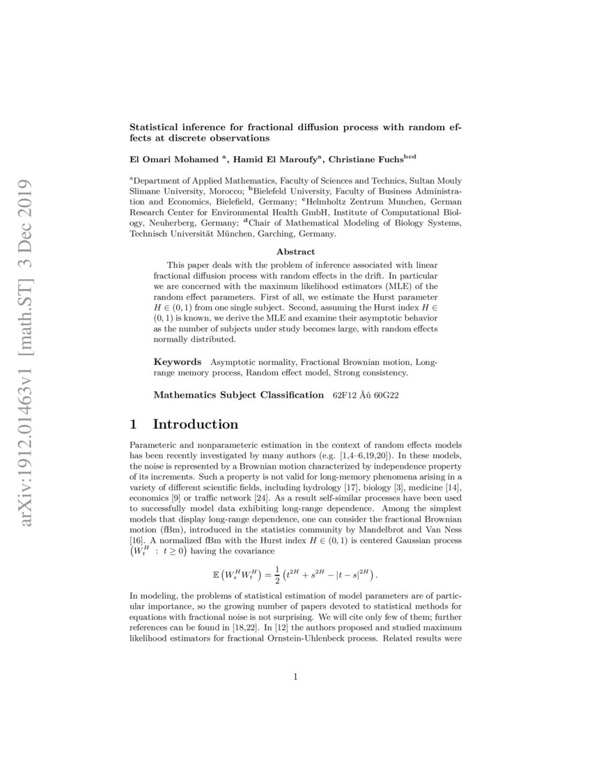 Statistical Inference For Fractional Diffusion Process With Random