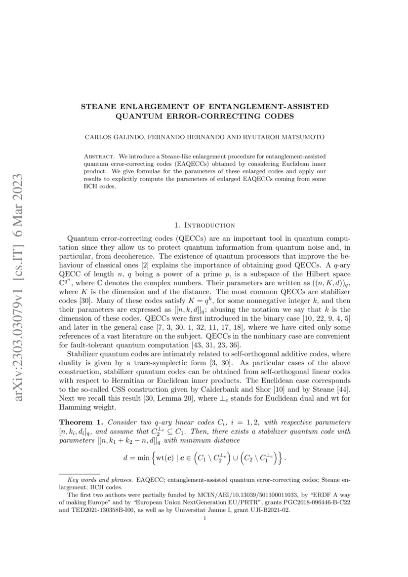 Steane Enlargement Of Entanglement Assisted Quantum Error Correcting Codes Deepai