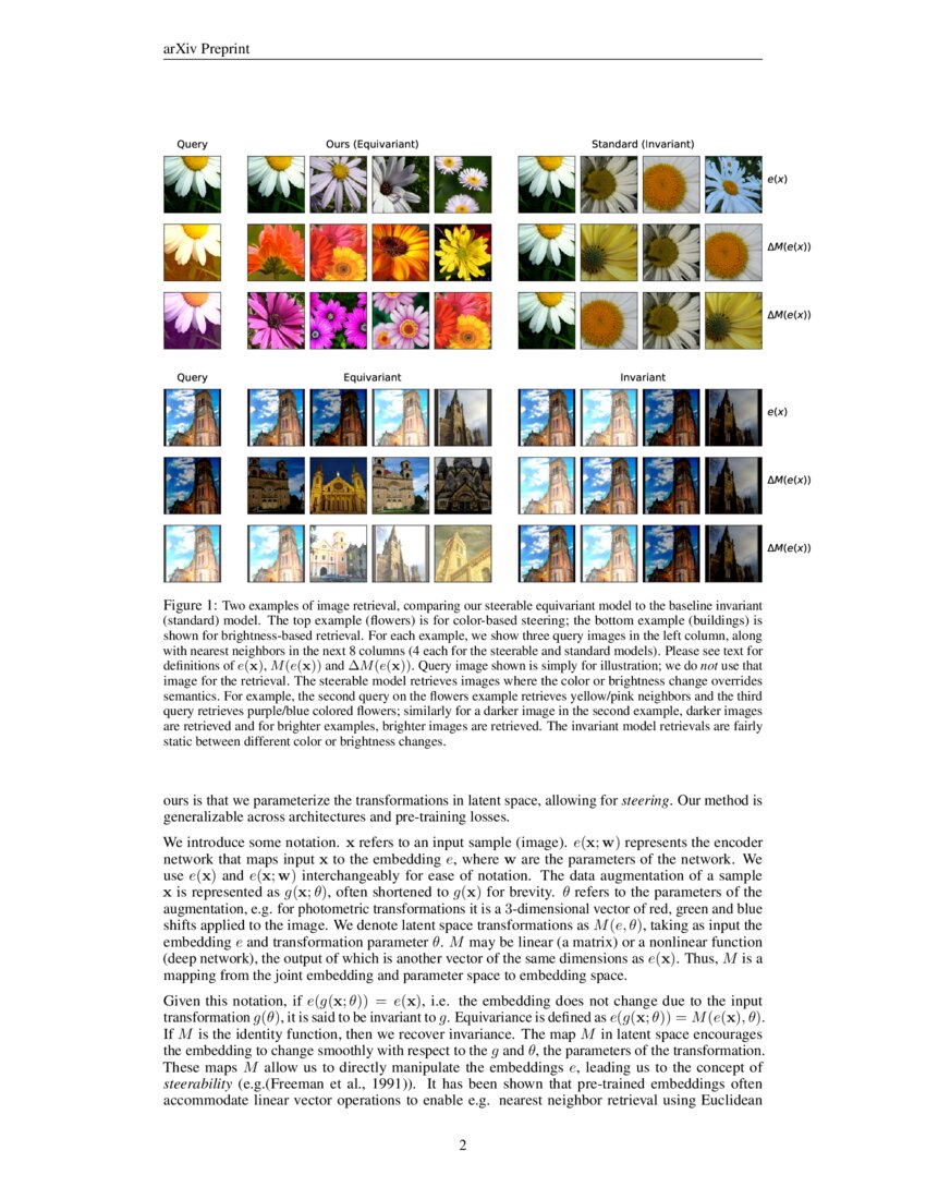 Steerable Equivariant Representation Learning | DeepAI