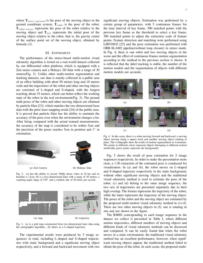 Stereo-based Multi-motion Visual Odometry for Mobile Robots | DeepAI