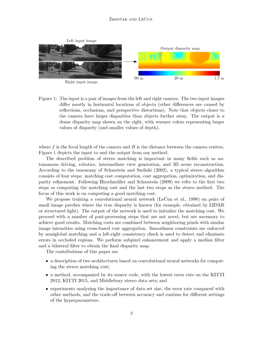 Stereo Matching by Training a Convolutional Neural Network to Compare Image Patches | DeepAI