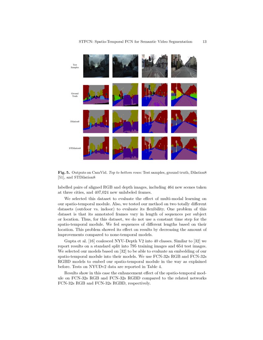 STFCN: Spatio-Temporal FCN for Semantic Video Segmentation | DeepAI