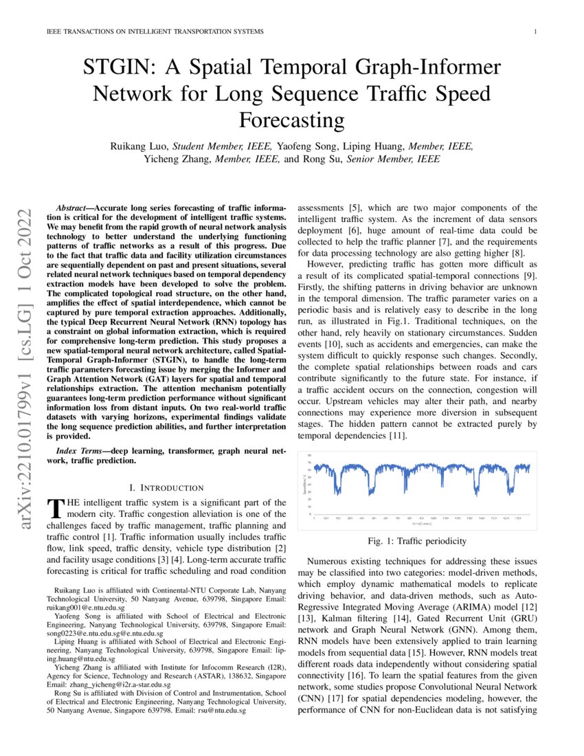STGIN: A Spatial Temporal Graph-Informer Network for Long Sequence ... STGIN: A Spatial Temporal Graph-Informer Network for Long Sequence ...