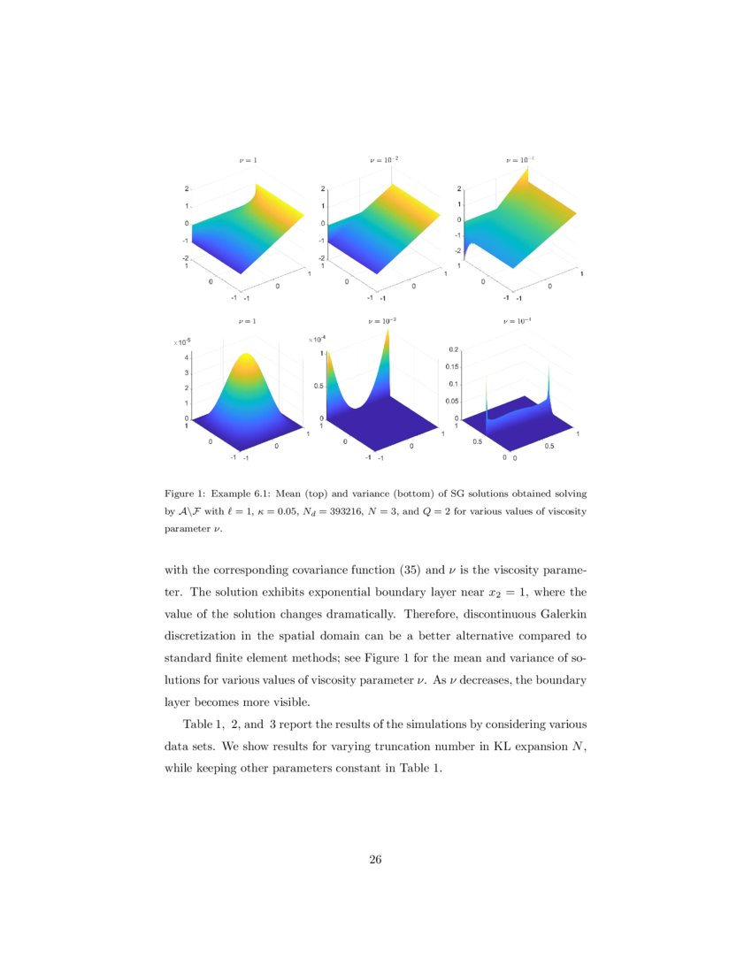Stochastic Discontinuous Galerkin Methods with Low–Rank Solvers for ...