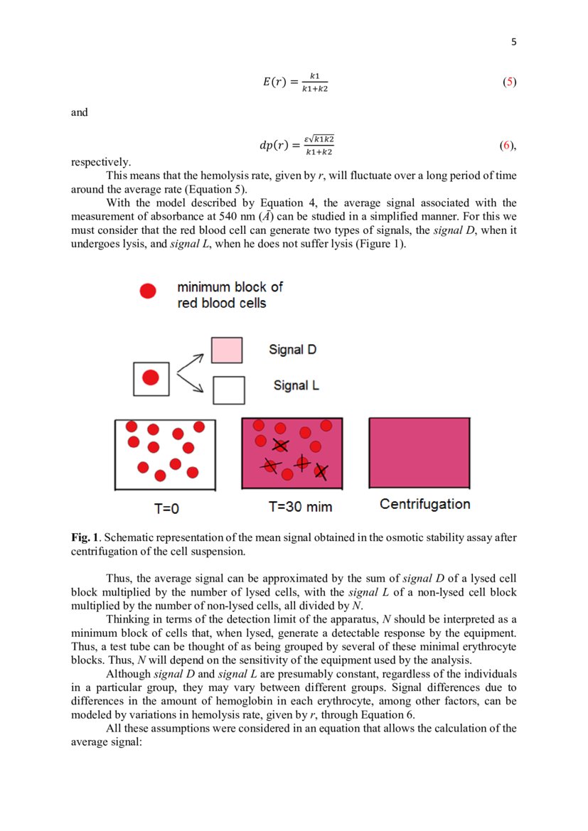 Stochastic modeling of hyposmotic lysis and characterization of ...