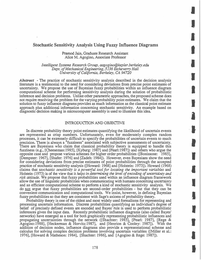 Stochastic Sensitivity Analysis Using Fuzzy Influence Diagrams Deepai