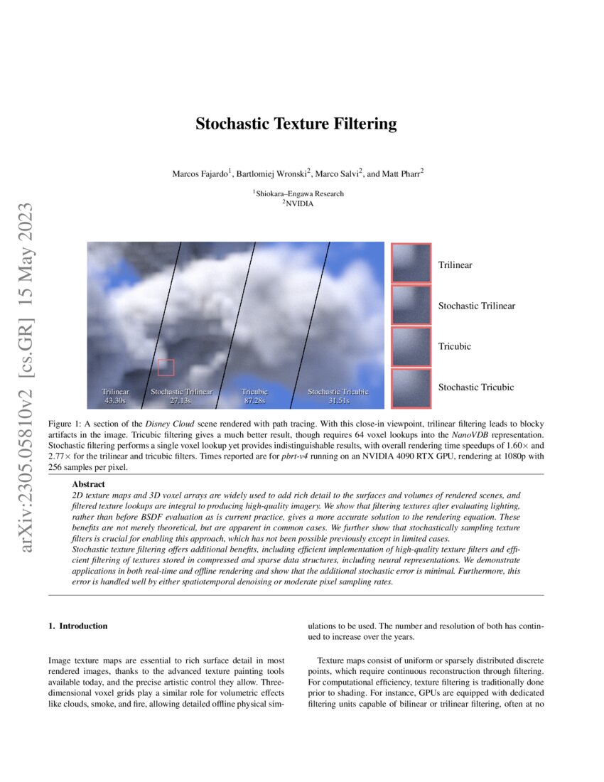 Stochastic Texture Filtering | DeepAI Stochastic Texture Filtering | DeepAI