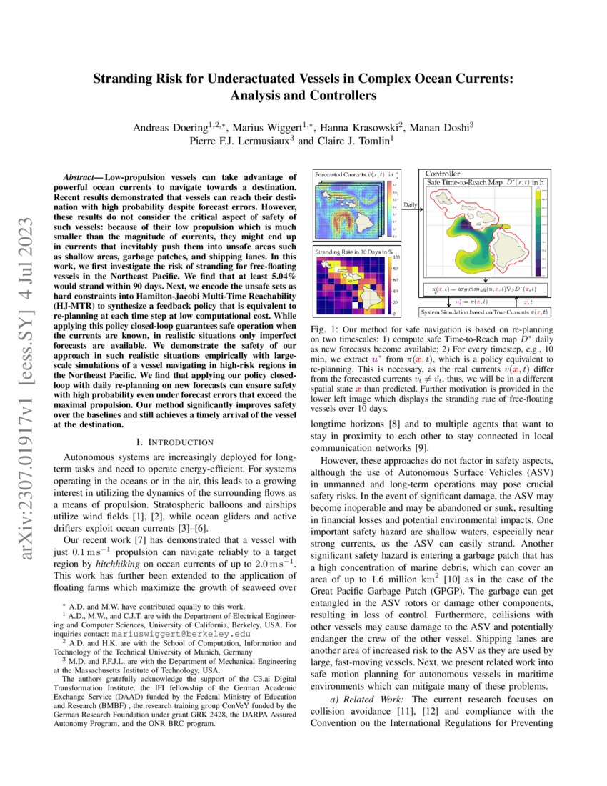 Stranding Risk for Underactuated Vessels in Complex Ocean Currents ...
