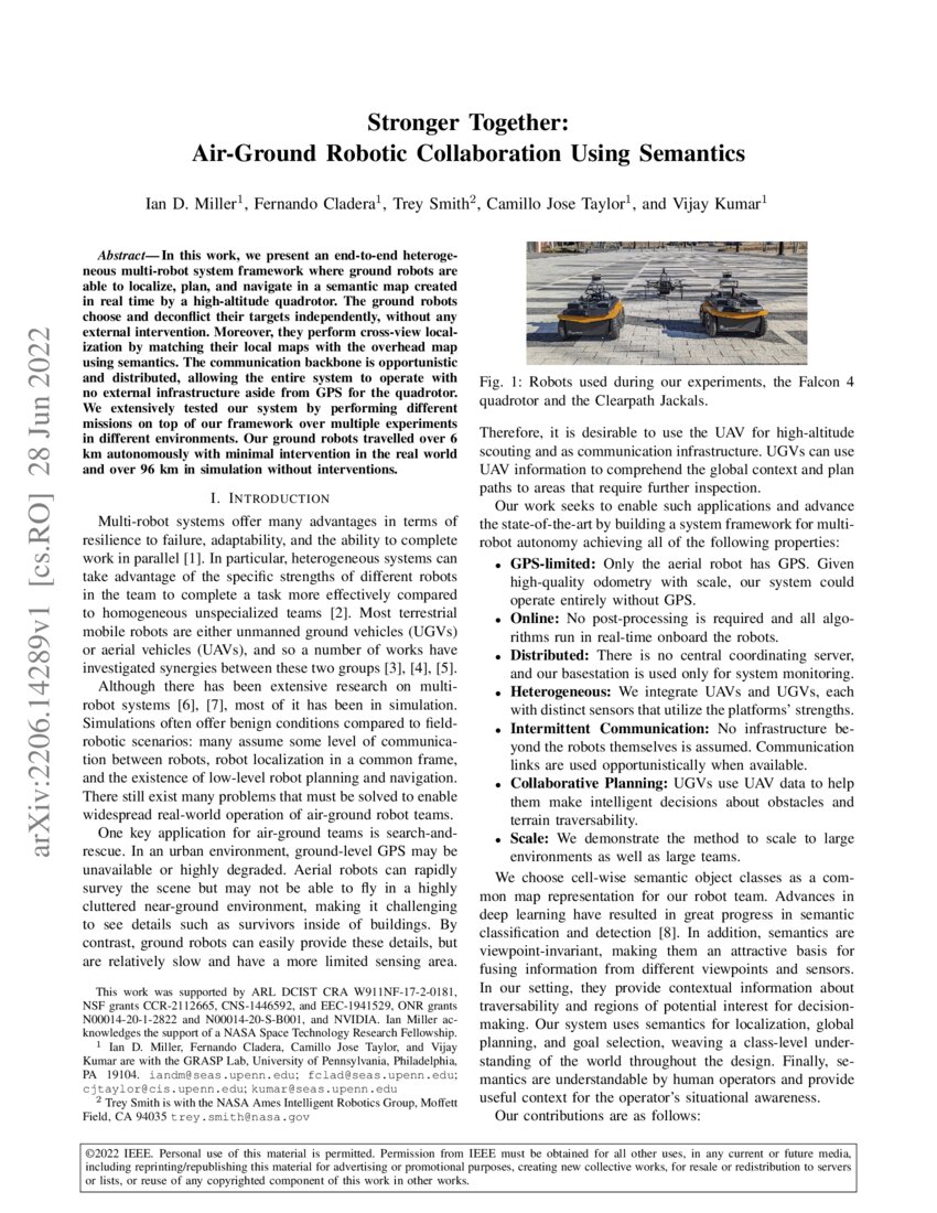 Stronger Together: Air-Ground Robotic Collaboration Using Semantics ...