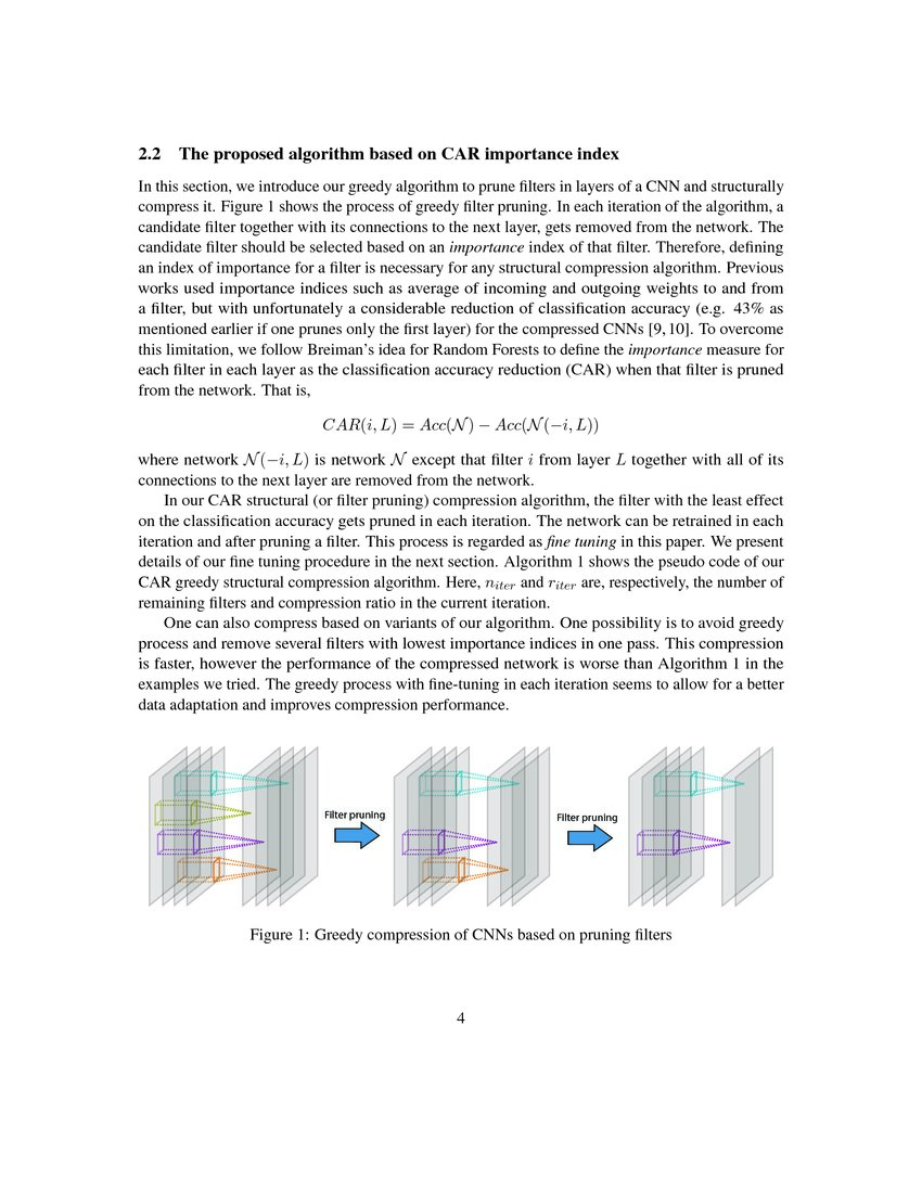 Structural Compression Of Convolutional Neural Networks Based On Greedy