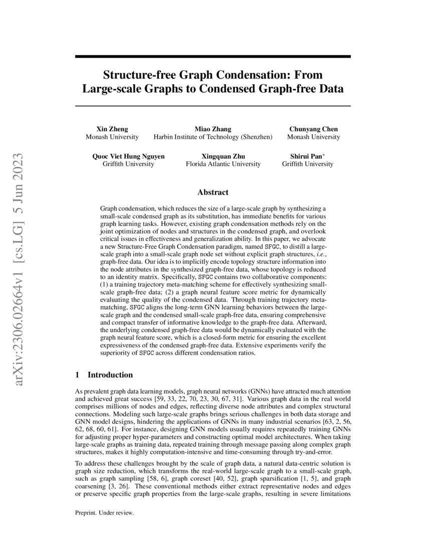 Structure Free Graph Condensation From Large Scale Graphs To Condensed