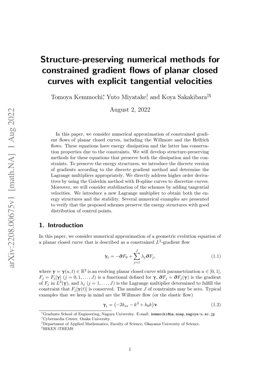 Structure Preserving Numerical Methods For Constrained Gradient Flows Of Planar Closed Curves