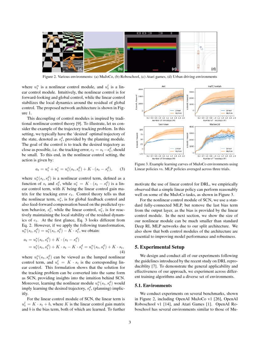 Structured Control Nets for Deep Reinforcement Learning | DeepAI