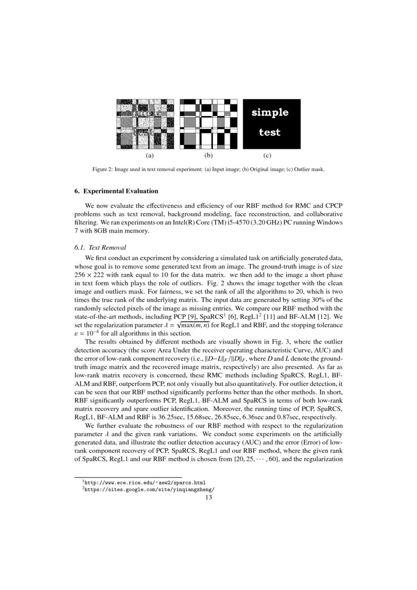 Structured Low Rank Matrix Factorization With Missing And Grossly