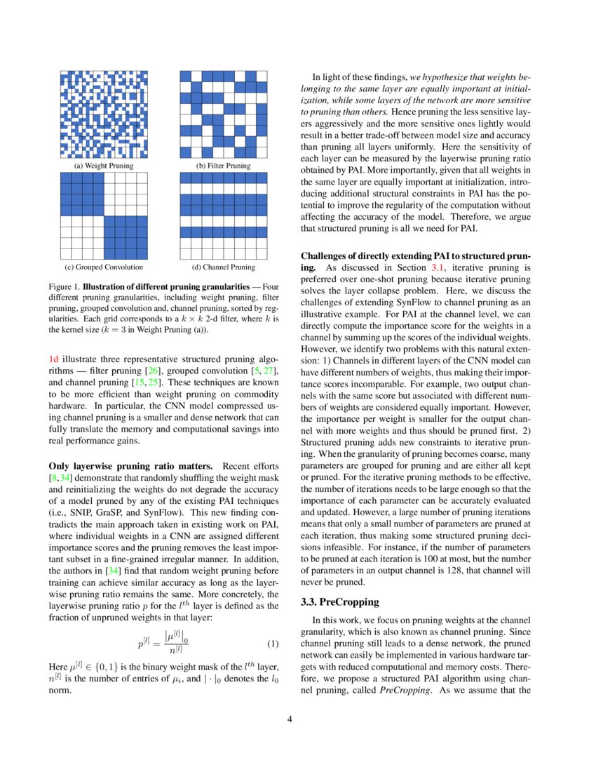 Structured Pruning Is All You Need For Pruning Cnns At Initialization Deepai