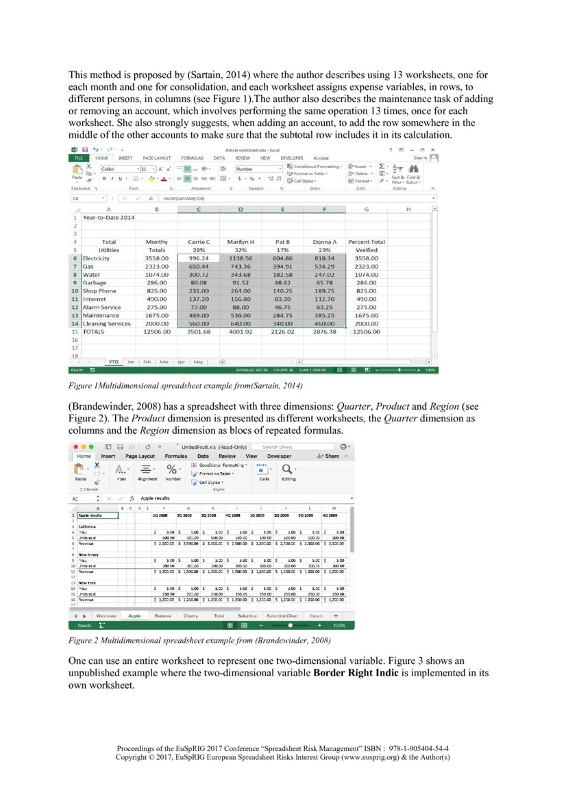 Structured Spreadsheet Modelling And Implementation With Multiple Dimensions Part 1 Modelling 1269