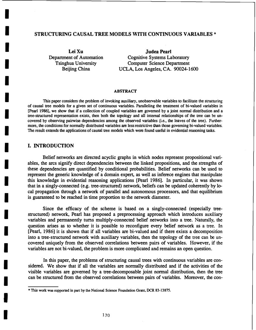 Structuring Causal Tree Models With Continuous Variables Deepai 6635