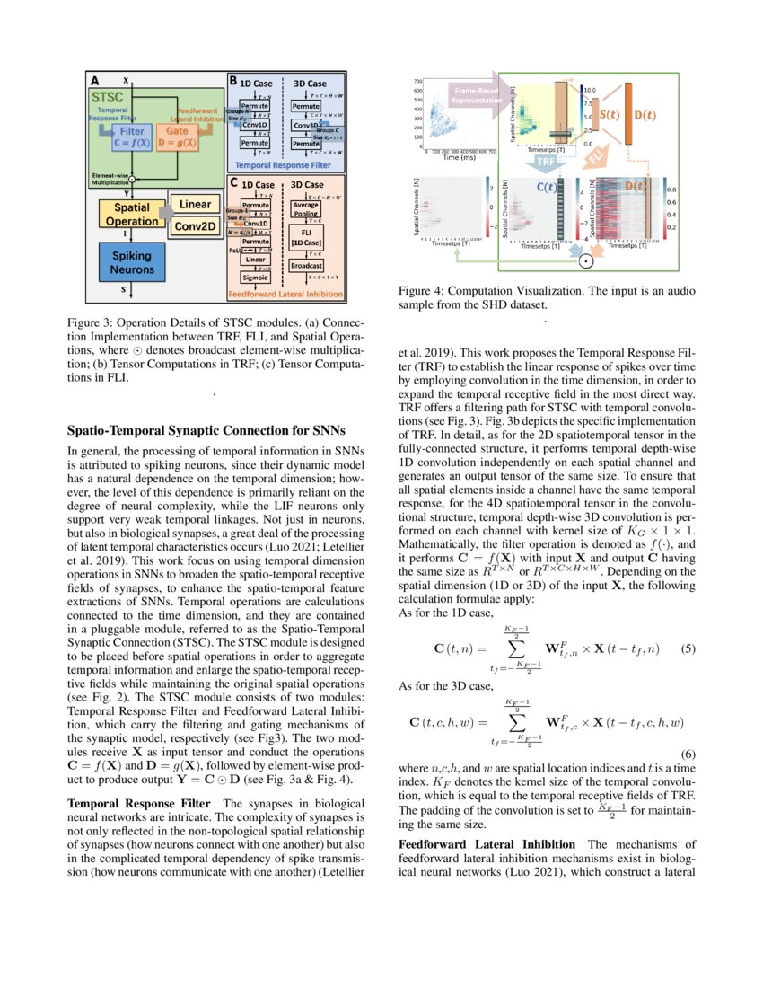 Stsc Snn Spatio Temporal Synaptic Connection With Temporal Convolution And Attention For 8374