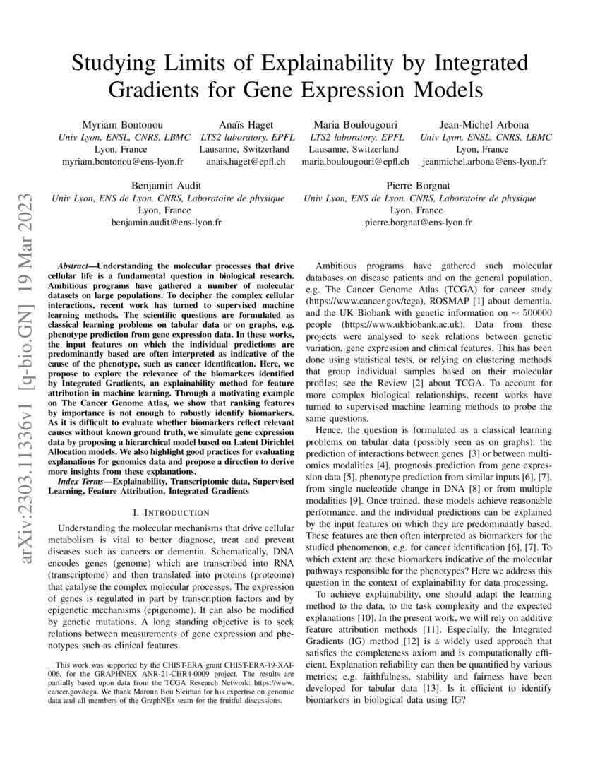 Studying Limits of Explainability by Integrated Gradients for Gene ...
