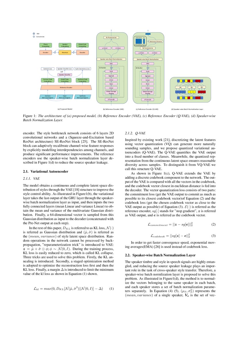 Style-Label-Free: Cross-Speaker Style Transfer by Quantized VAE and Speaker-wise Normalization ...