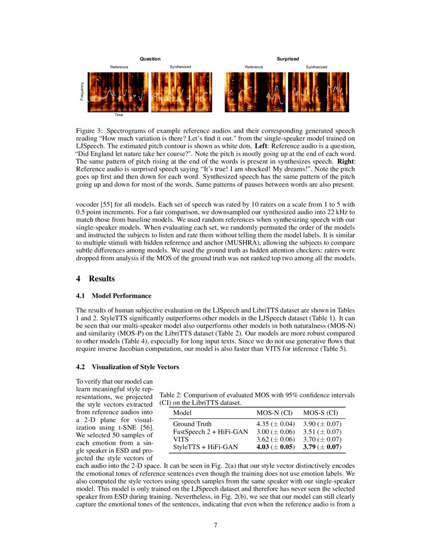 StyleTTS: A Style-Based Generative Model for Natural and Diverse Text ...