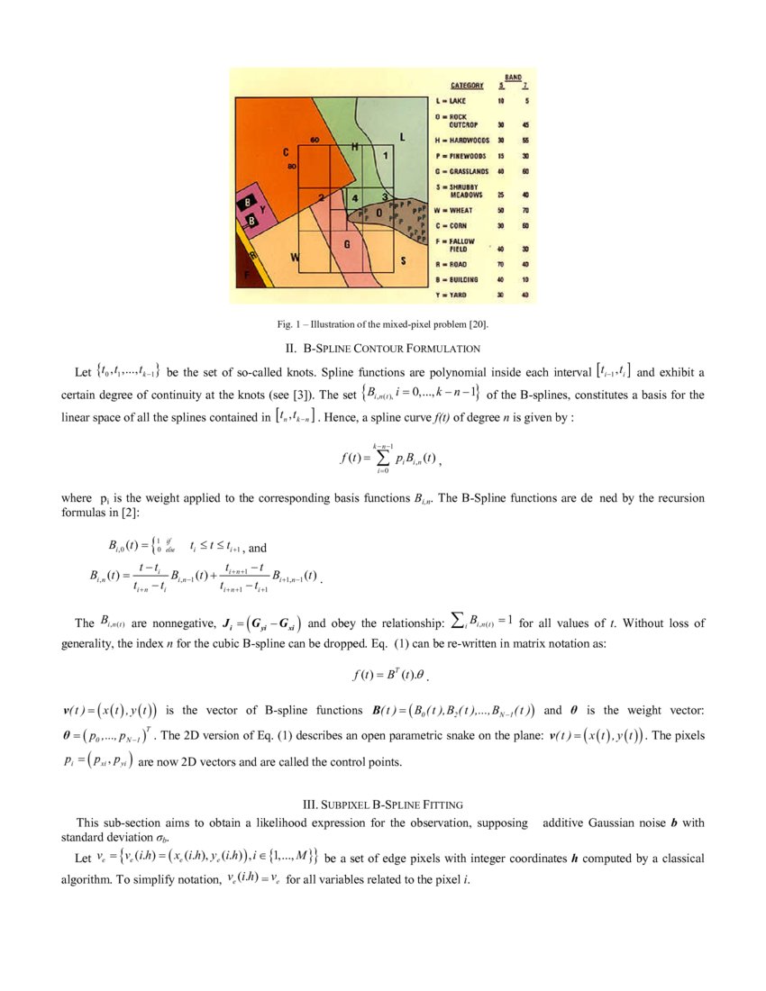 Sub-pixel accuracy edge fitting by means of B-spline | DeepAI
