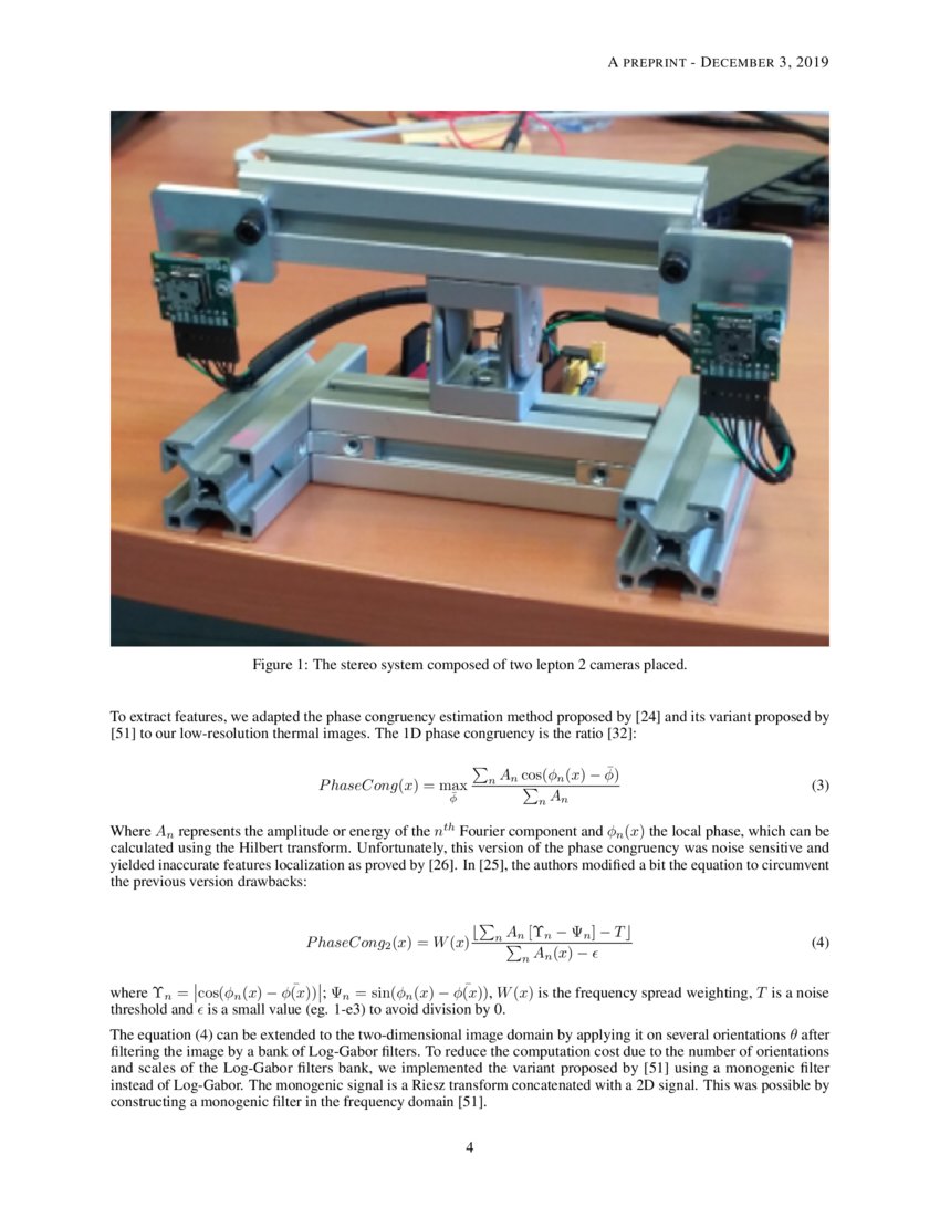 Sub-pixel matching method for low-resolution thermal stereo images | DeepAI