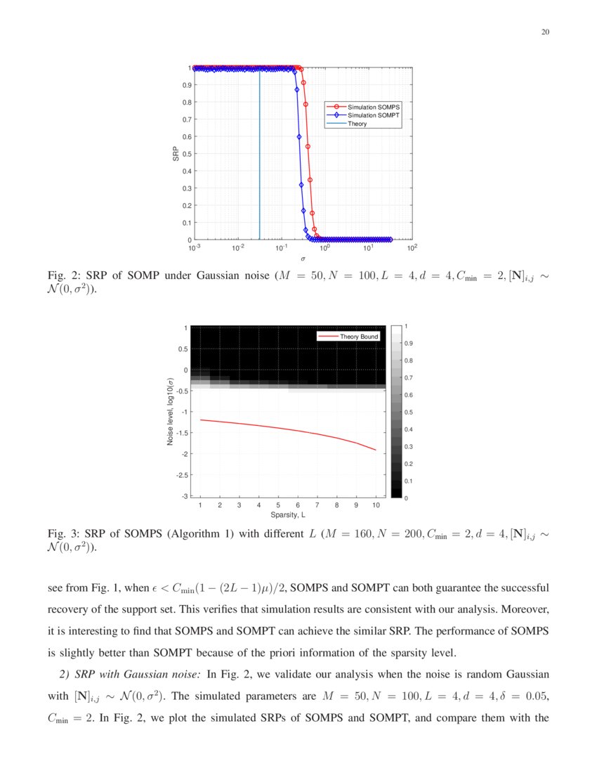 Successful Recovery Performance Guarantees of Noisy SOMP | DeepAI