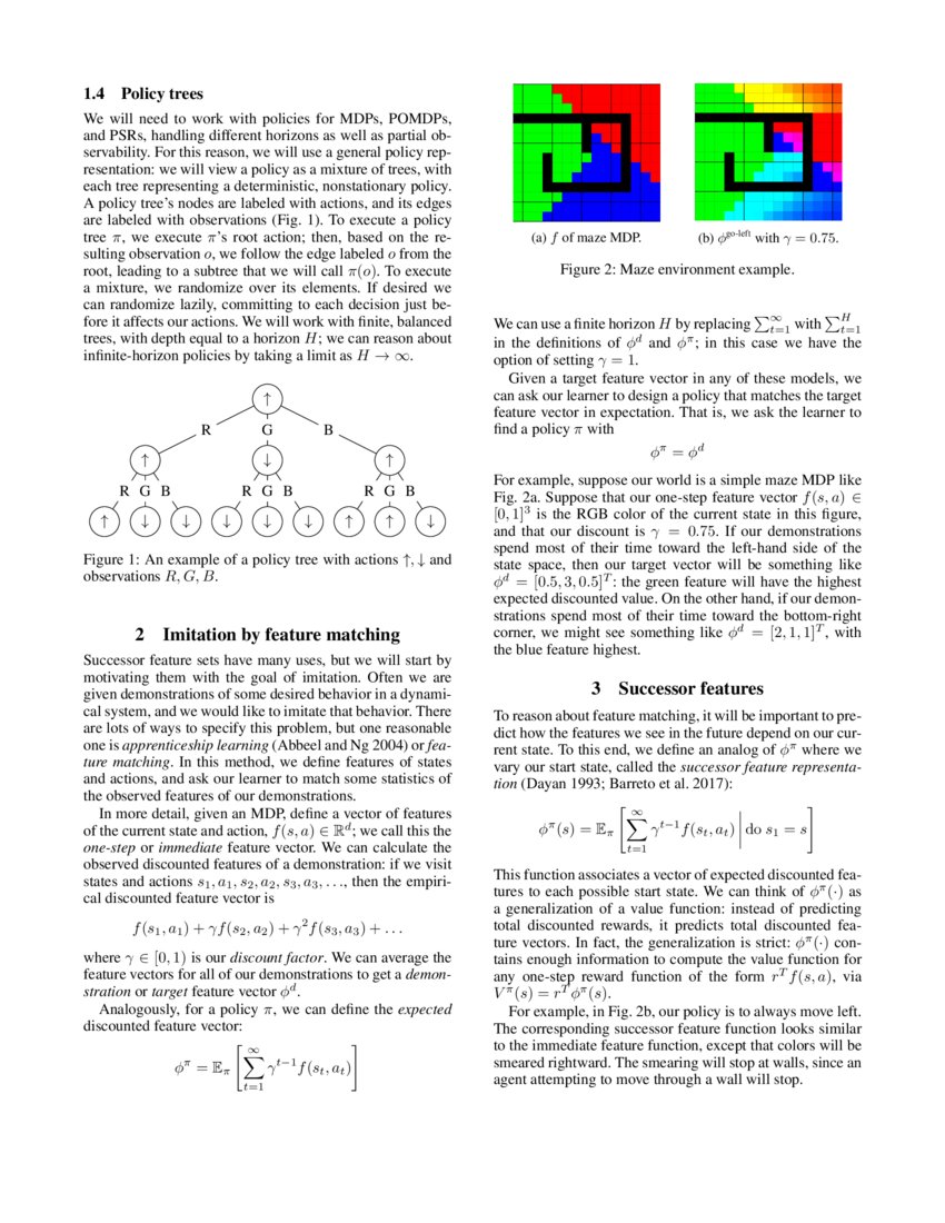 Successor Feature Sets: Generalizing Successor Representations Across ...