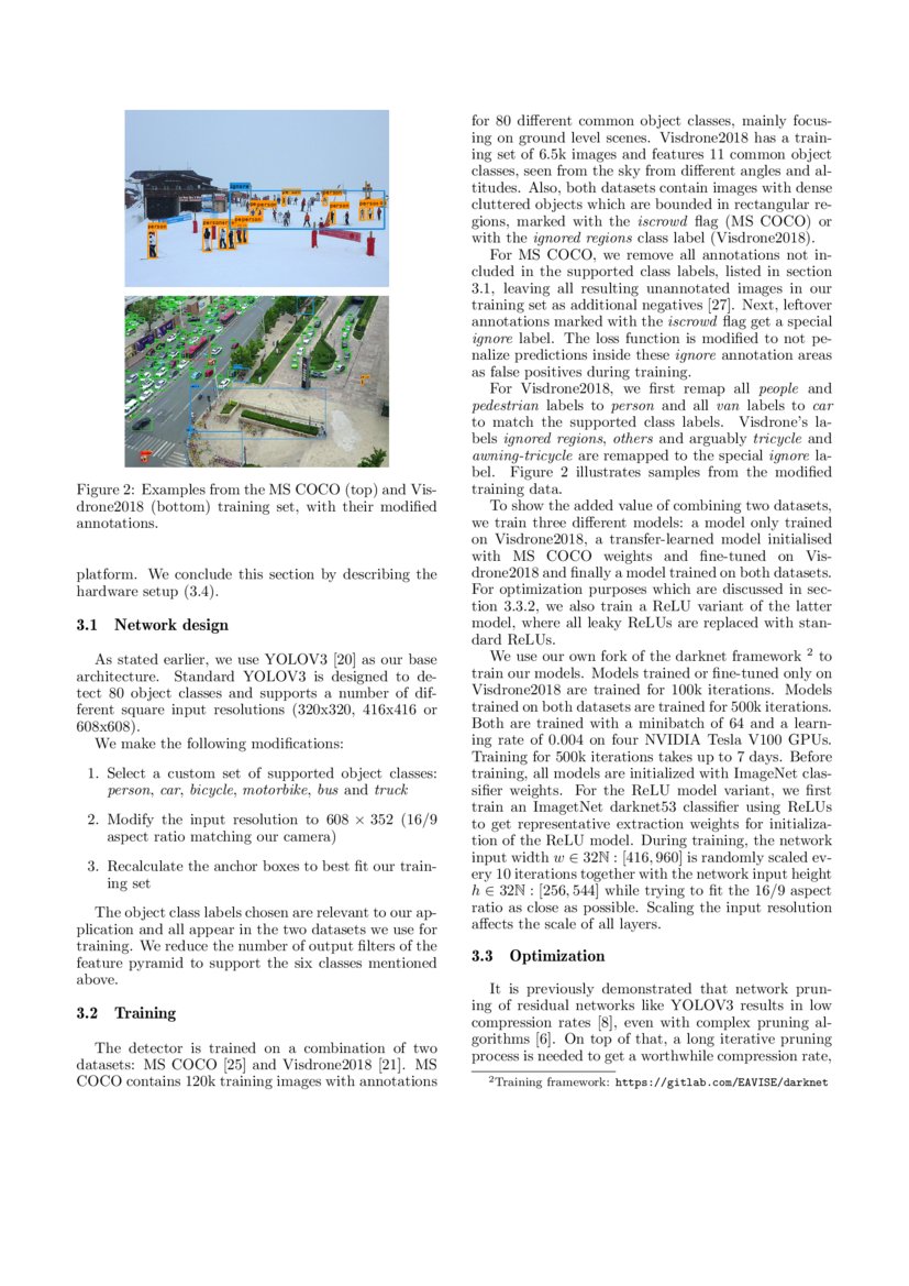 Super accurate low latency object detection on a surveillance UAV | DeepAI