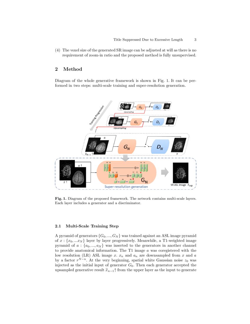 Super Resolution of Arterial Spin Labeling MR Imaging Using Unsupervised Multi-Scale Generative ...