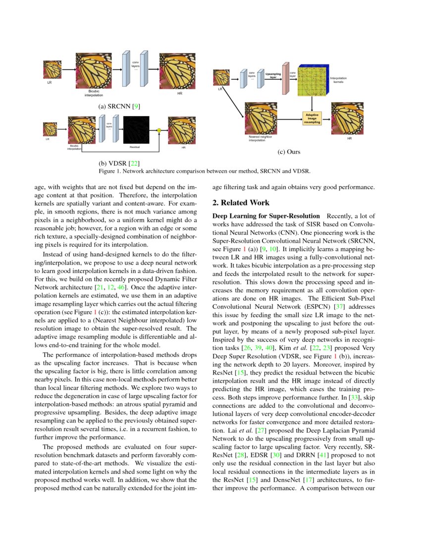 Super-Resolution with Deep Adaptive Image Resampling | DeepAI