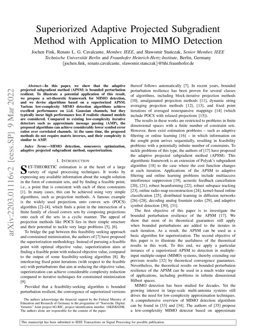 Superiorized Adaptive Projected Subgradient Method with Application to ... Superiorized Adaptive Projected Subgradient Method with Application to ...