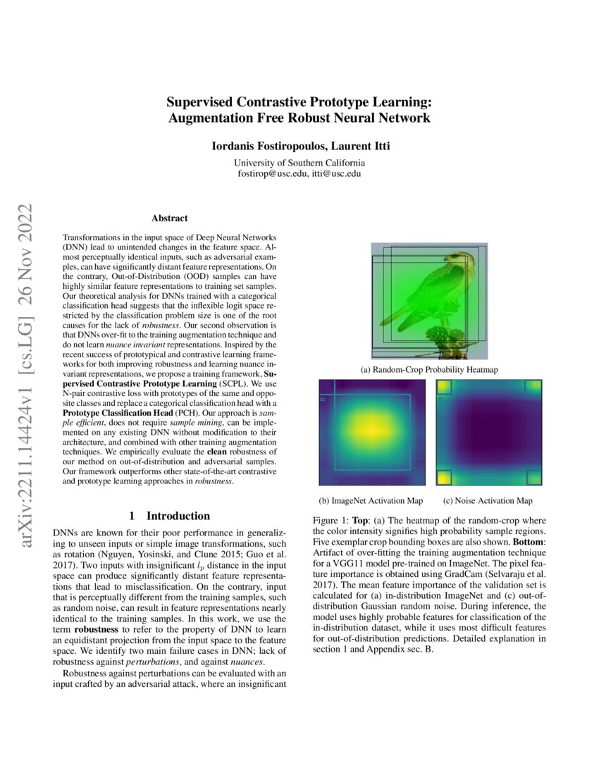 Supervised Contrastive Prototype Learning: Augmentation Free Robust ... Supervised Contrastive Prototype Learning: Augmentation Free Robust ...