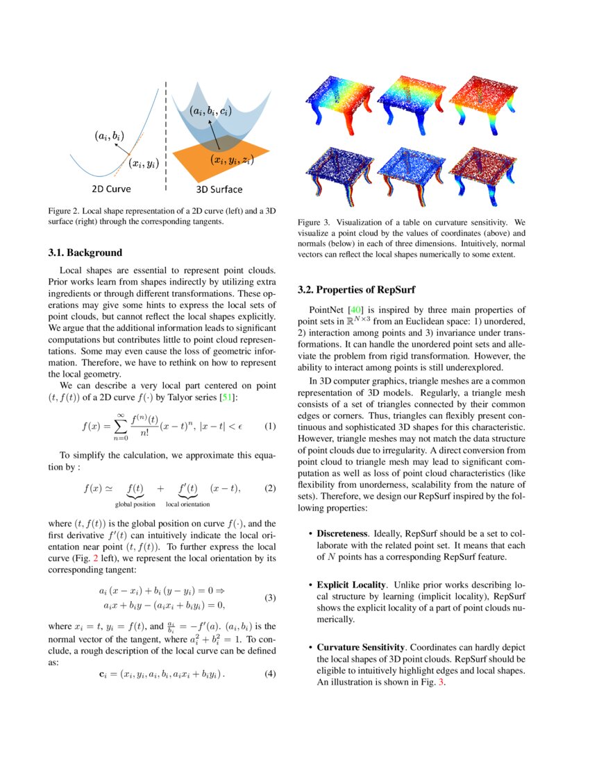 Surface Representation for Point Clouds | DeepAI