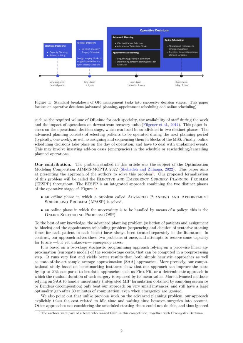 Surgery Scheduling In Flexible Operating Rooms By Using A Convex