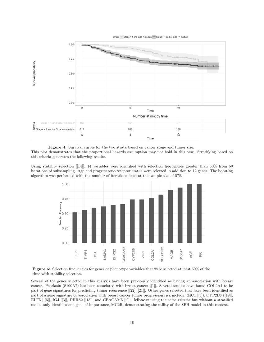 SurvBoost: An R Package for High-Dimensional Variable Selection in the Stratified Proportional ...